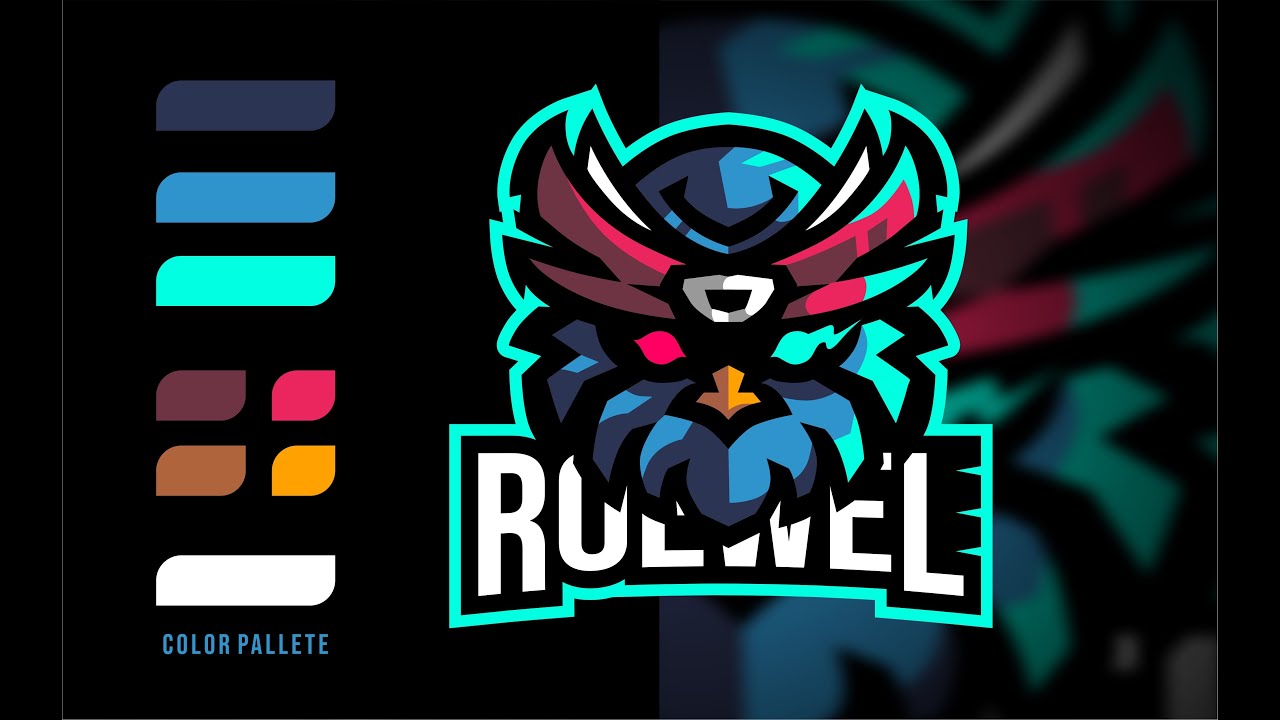 Corel Draw Tutorial | Make Gaming Logo | Owl by takevektor - YouTube