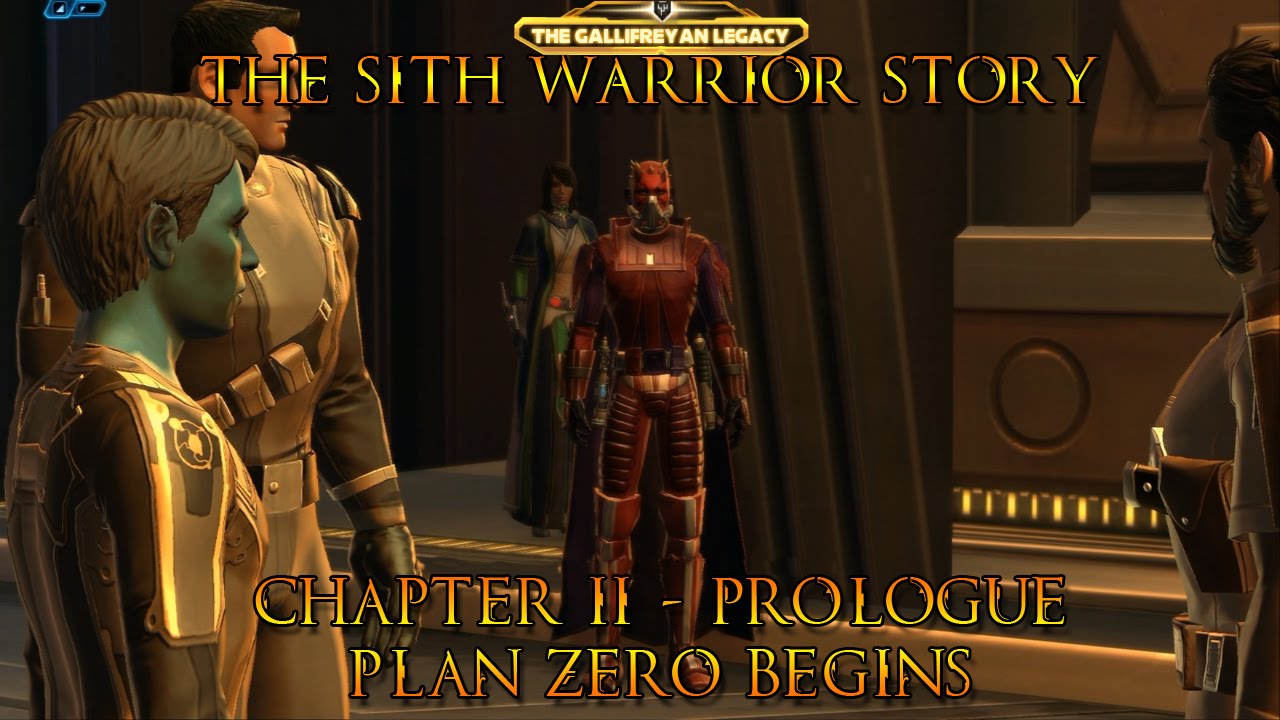 SWTOR Sith Warrior Story Part X - Chapter II (Prologue - Plan Zero ...