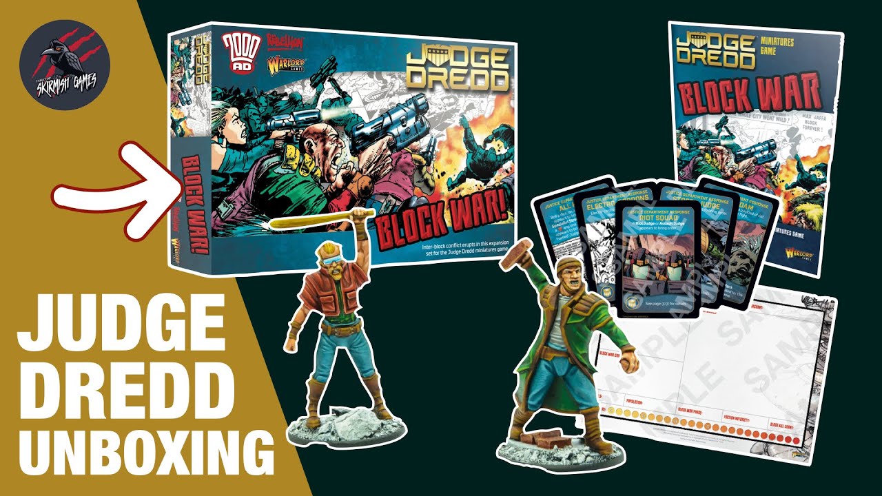 JUDGE DREDD BLOCK WAR EXPANSION - Unboxing Overview - YouTube