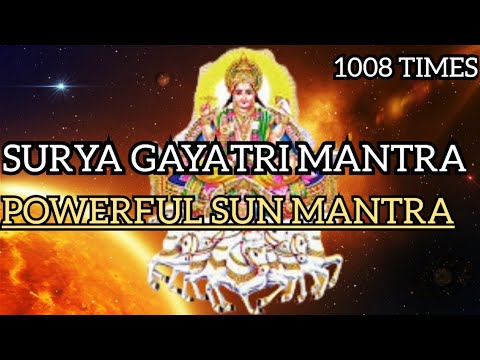 Surya Gayatri Mantra 1008 Times | Most Powerful Surya Mantra With ...
