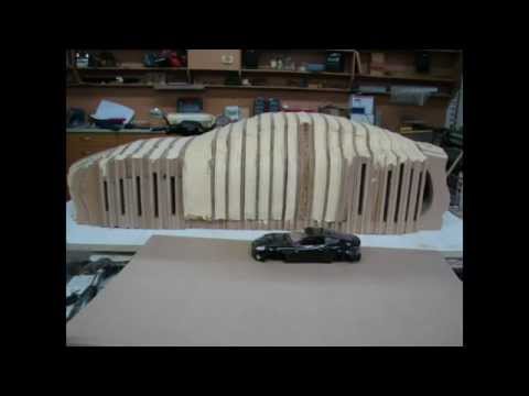 British GT rc car, 1/4 scale, Body (part 1) - YouTube