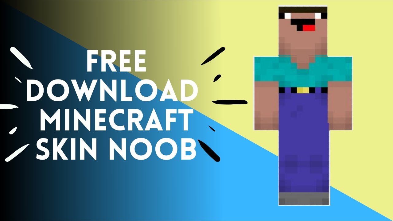Minecraft Noob Skin Free Download - YouTube