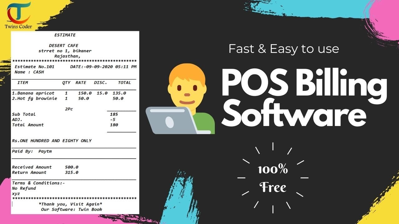 Billing Software (POS) || 100% free Download (part-1) - YouTube