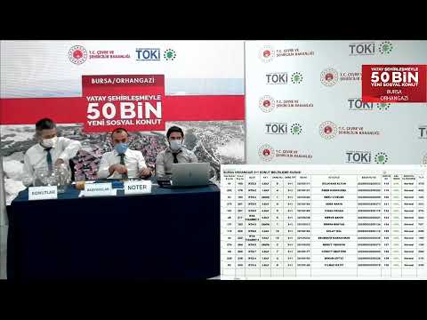 ''50 Bin Sosyal Konut'' kapsamında Bursa Orhangazi projemizin konut belirleme kurası başlıyor.