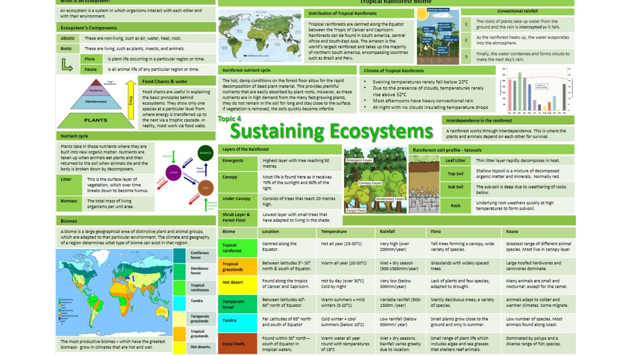Sustaining Ecosystems Podcast (Part 1)- Ecosystems and Biomes with ...