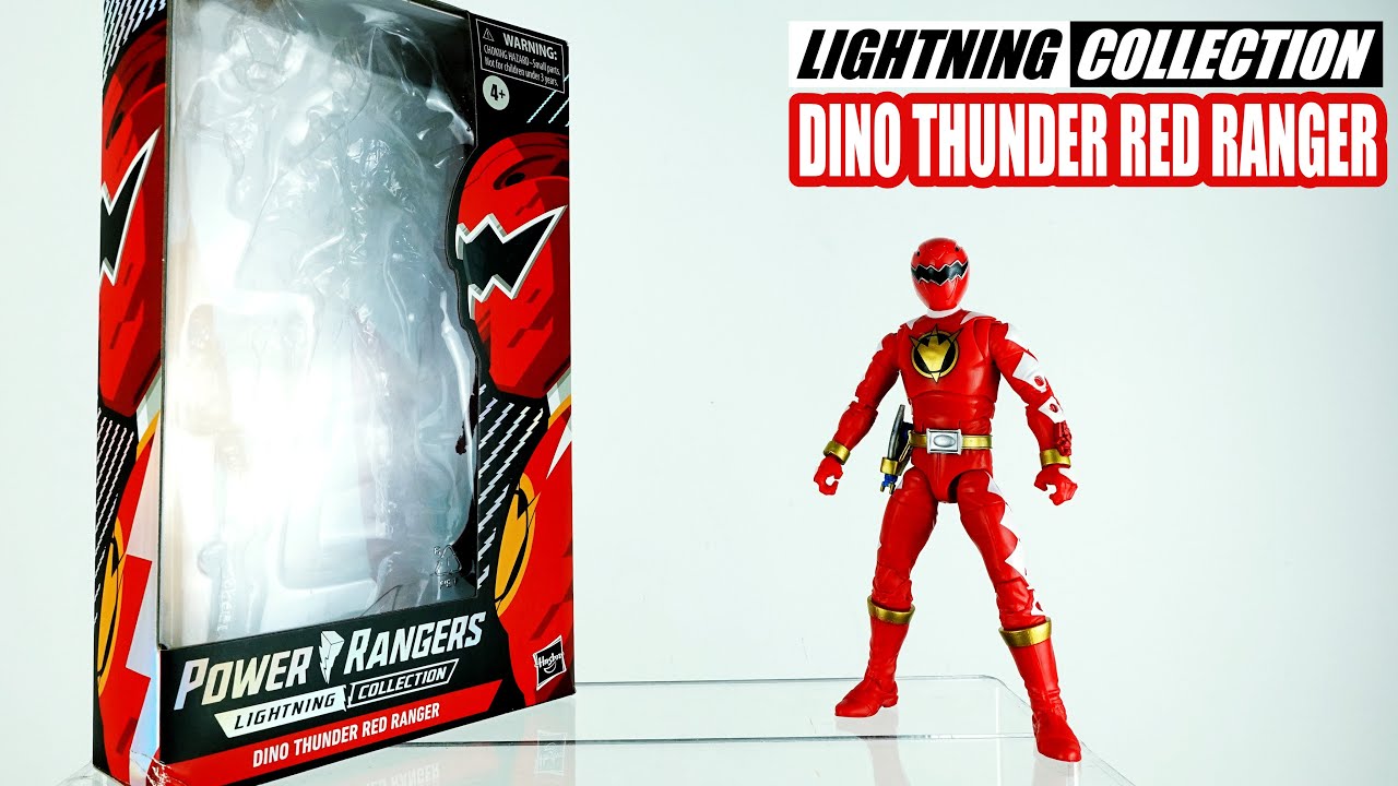 Review LIGHTNING COLLECTION Red Ranger Dino Thunder Power Ranger - YouTube