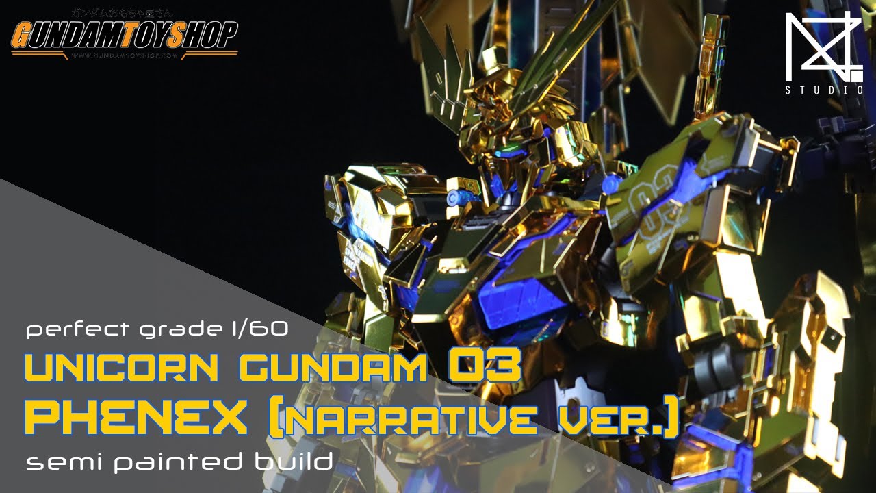[Semi Painted Build] Perfect Grade [PG] RX-0 Unicorn Gundam 03 PHENEX ...