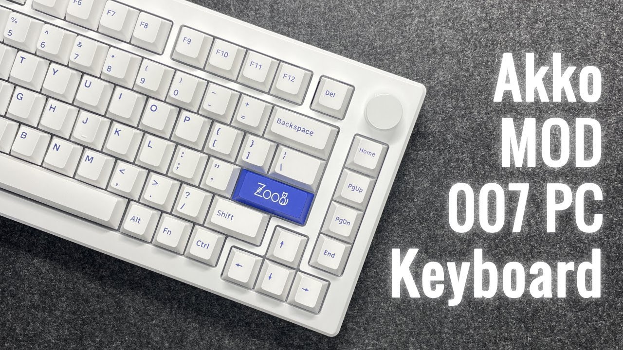 Akko MOD 007 PC Keyboard Sound (Stock vs. Mod)🔊 Akko CS Piano vs. Akko ...