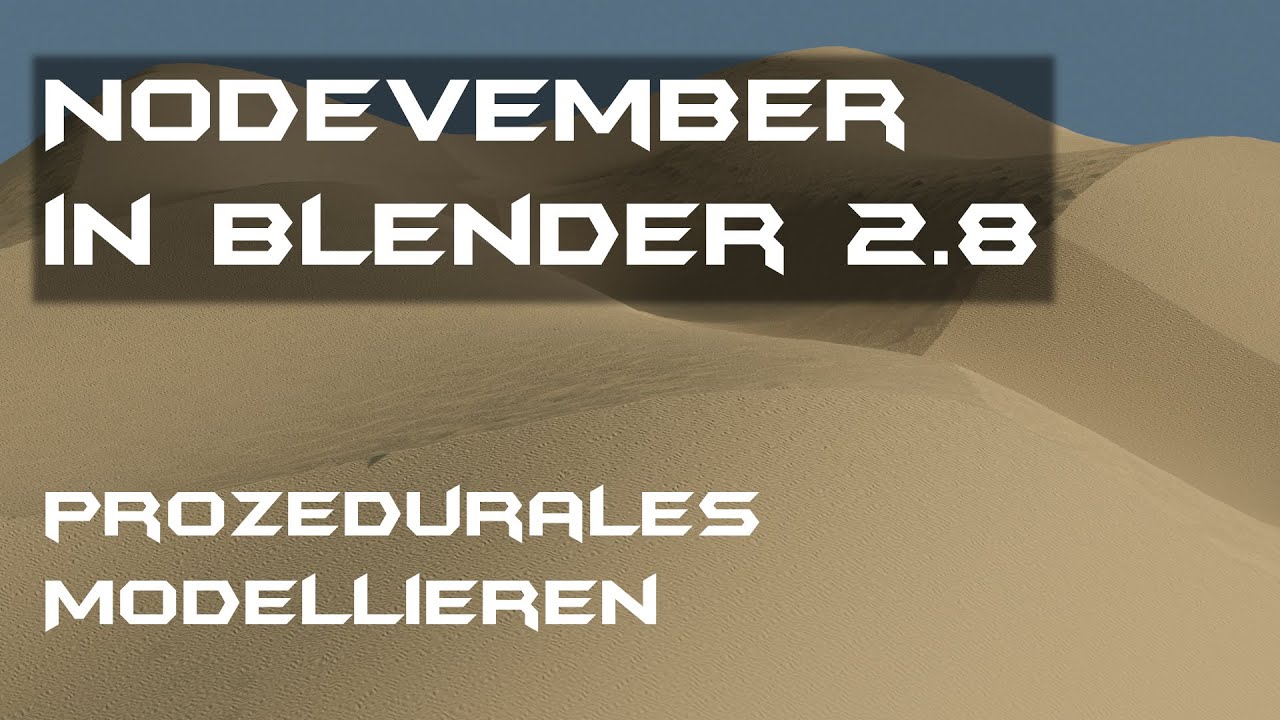 Nodevember in Blender 2.81 (Prozedurales Modellieren) - YouTube
