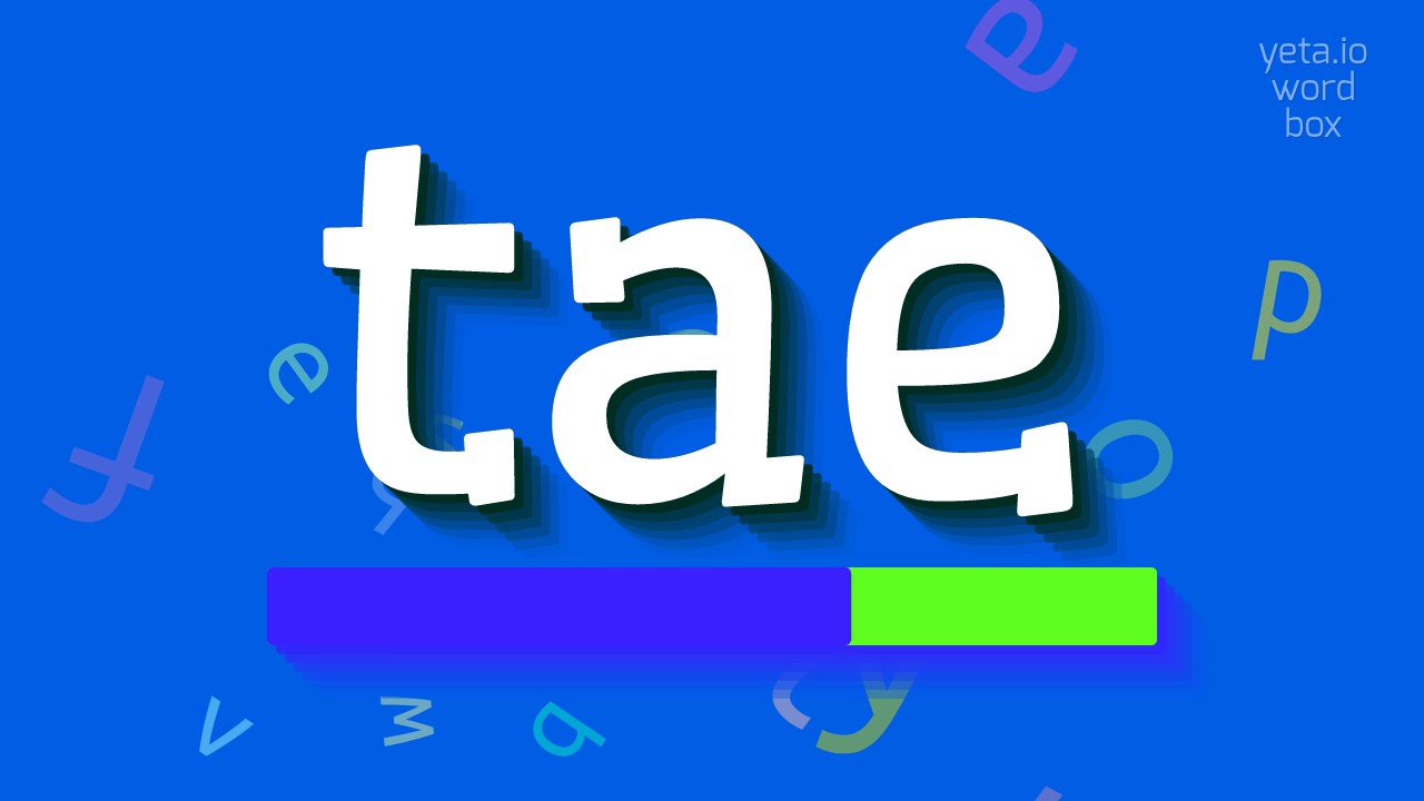 How to say "tae"! (High Quality Voices) - YouTube