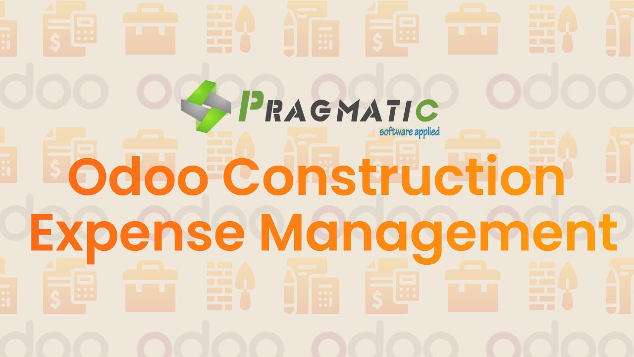 Odoo Construction Expense Management App - YouTube