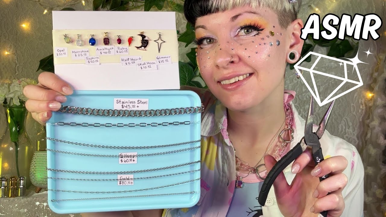 Relaxing Permanent Jewelry Fitting Roleplay 💎ASMR for Sleep - YouTube