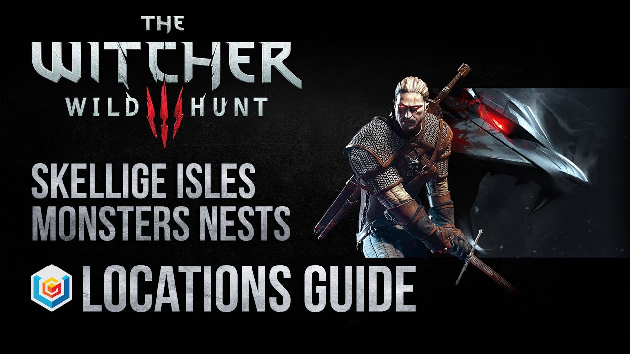 The Witcher 3 Wild Hunt All Skellige Isles Monster Nests Locations ...