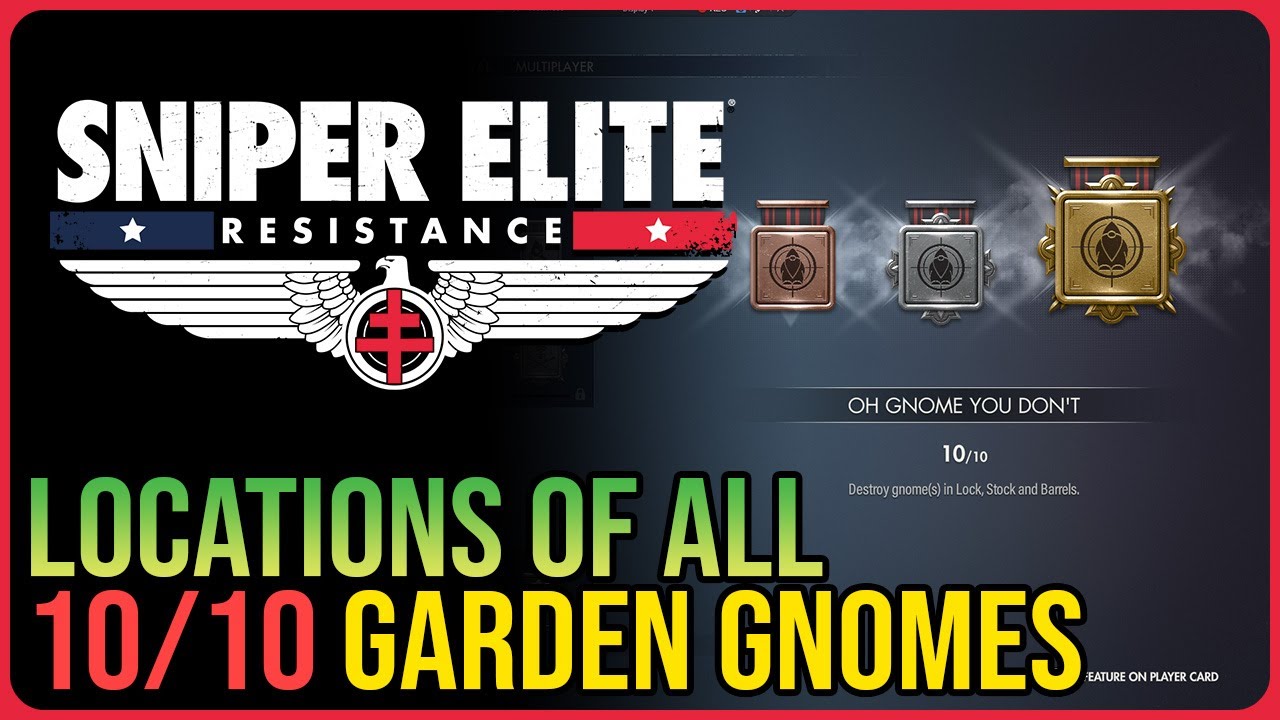 All 10 Gnome Locations Sniper Elite Resistance – Oh, Gnome, You Don't ...