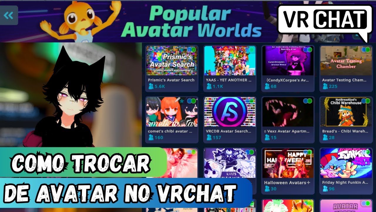Como Encontrar/Trocar de Avatares no VRChat! | Oculus Rift CV1 | PT-BR ...