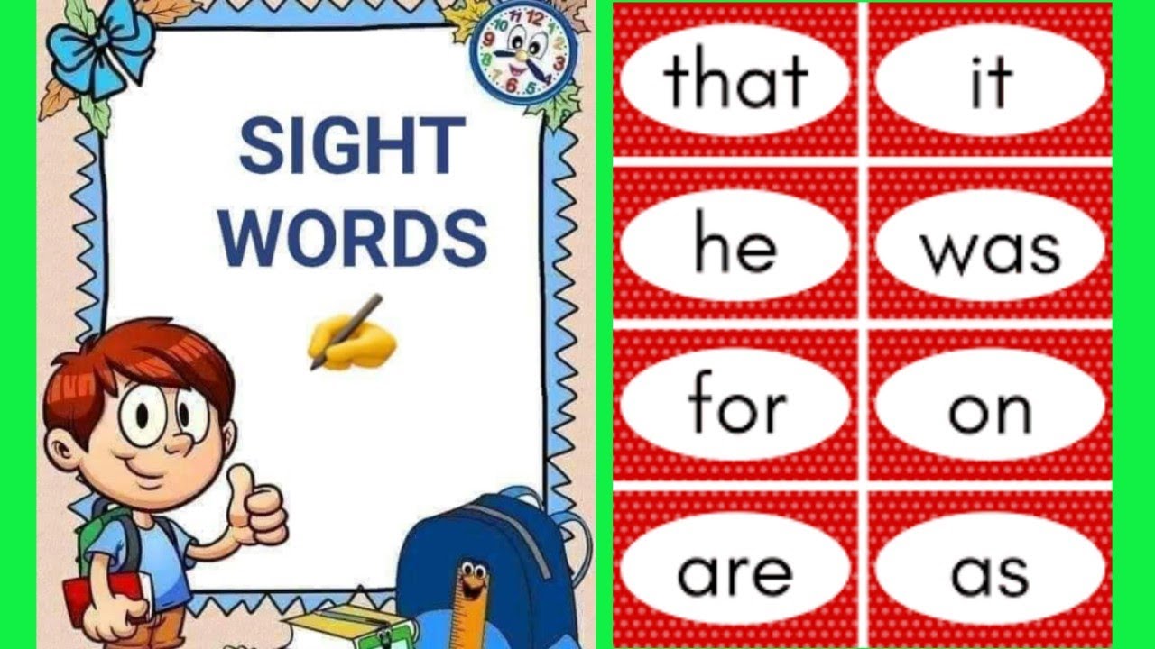 Sight Words | Two Letter Sight Words | Sight Words For Kids | Phonics ...