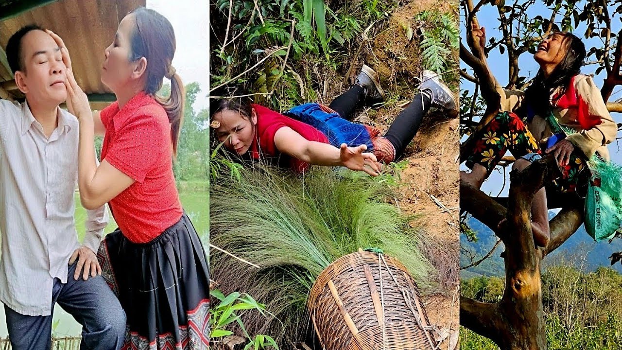 Go to the forest to exploit chit grass, raw materials for making brooms ...