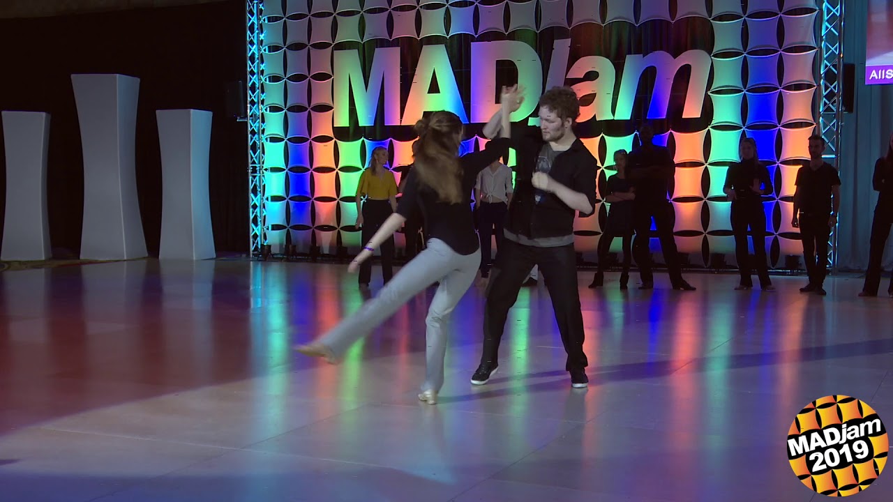 MADjam 2019 All Star Strictly Swing Joshu Creel & Rachel Shook - YouTube