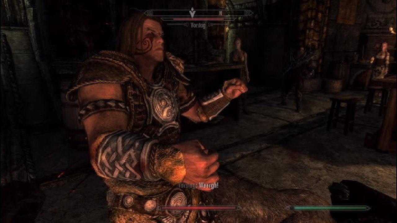Skyrim Anniversary Edition - Vorstag brawl - YouTube