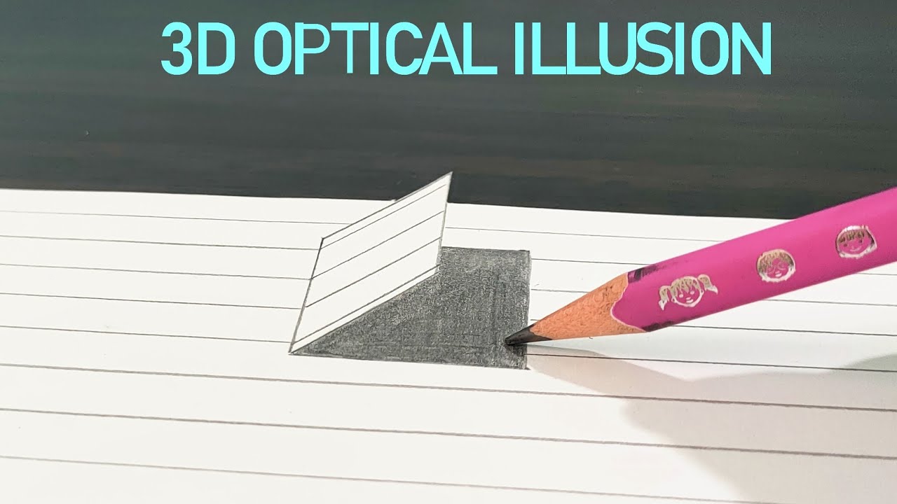 How to Draw 3D Optical Illusions | Drawing of a Simple Pothole | How to ...