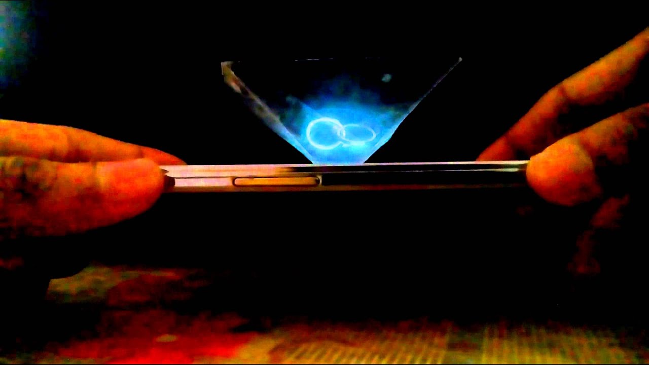 Hologram with 45 Degree reflection - YouTube