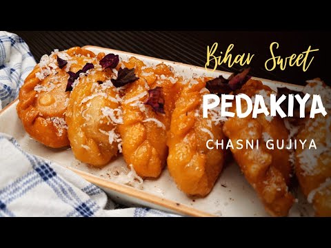 Chasni Gujiya Recipe | Bihar Sweet Pedakiya - YouTube