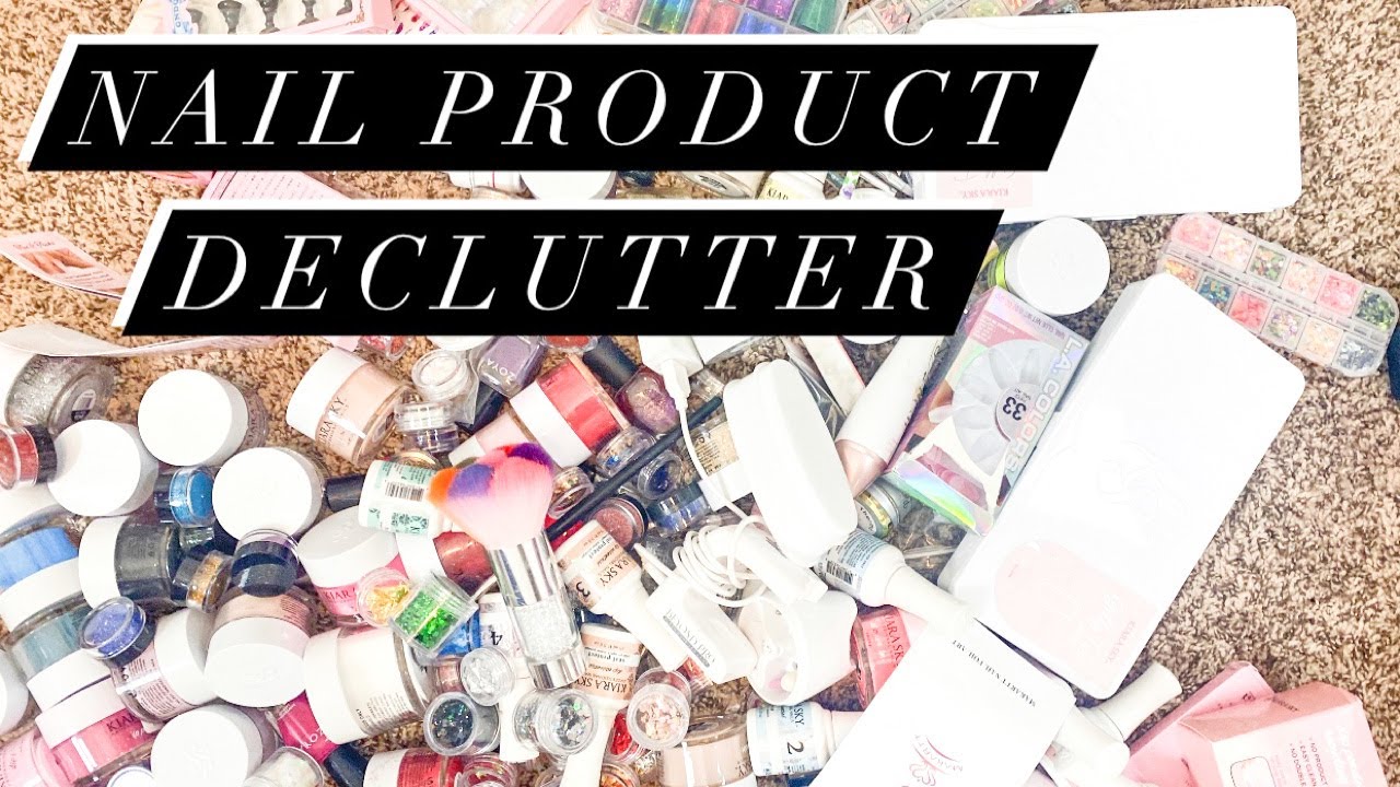 GETTING RID OF ALL MY NAIL STUFF / Massive Nail Product Declutter - YouTube