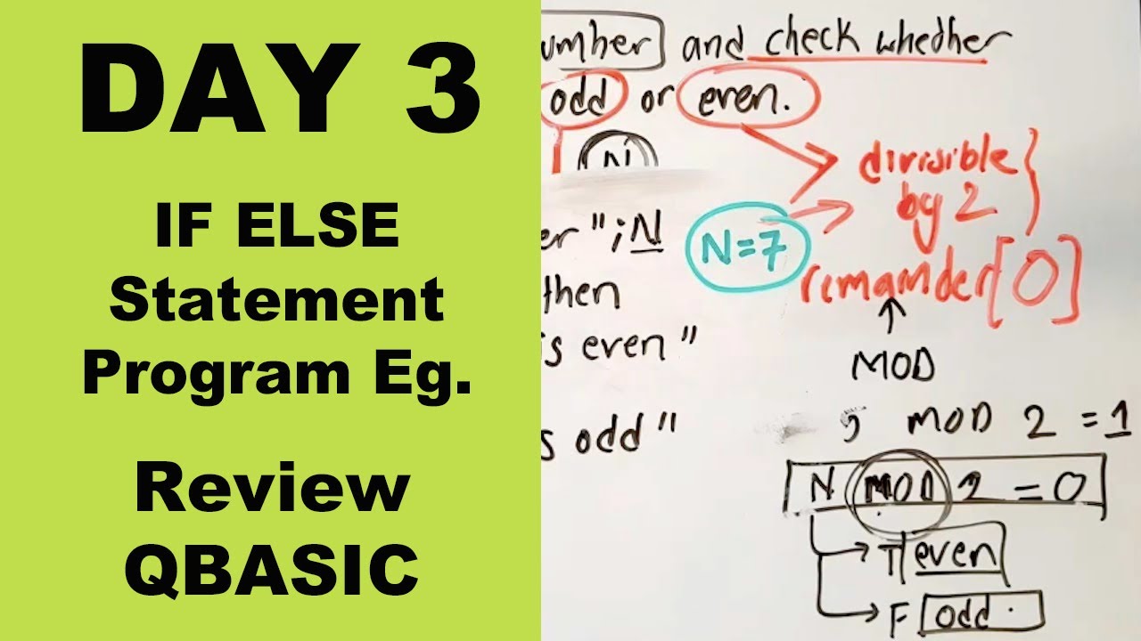 SEE Computer science || IF Statement in QBASIC || Day 3 || Readersnepal ...