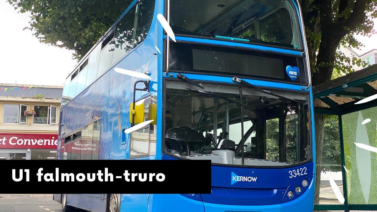 Full route (U lines)U1 Falmouth to Truro first kernow - YouTube