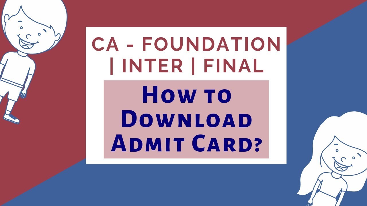 How to Download CA Foundation Inter Final Admit Card | ICAI Exams - YouTube