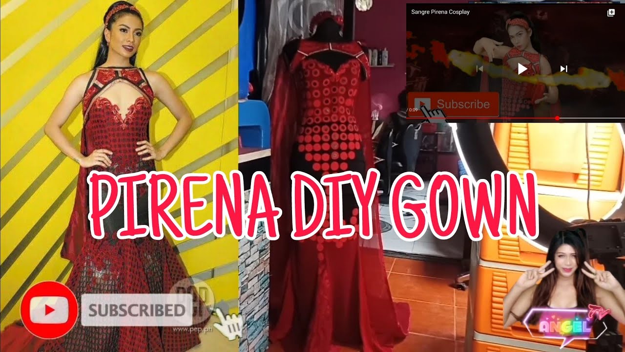 PIRENA DIY GOWN materials -ENCANTADIA DIY - YouTube