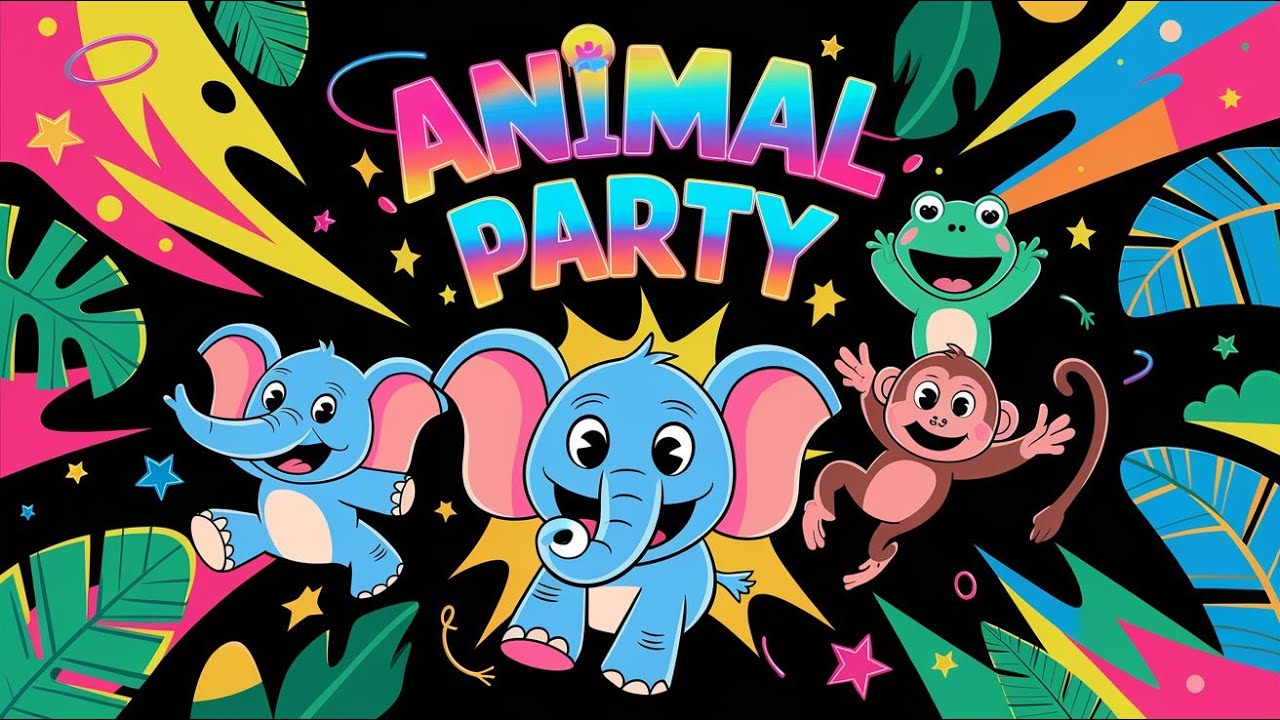 Animal Party: Playtime Fun with Dancing Animals! | Kids Song ...