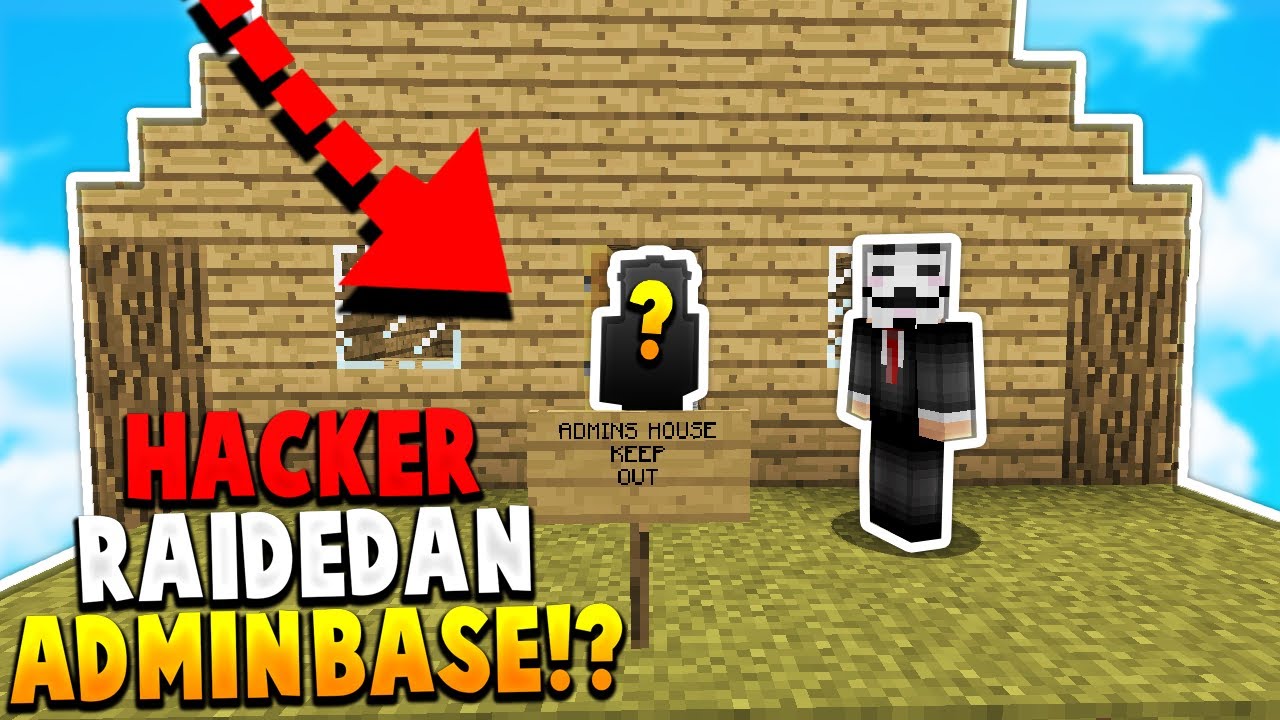 HACKERS THINKS HE RAIDED AN ADMINS HOUSE! - (Minecraft Hacker Trolling ...