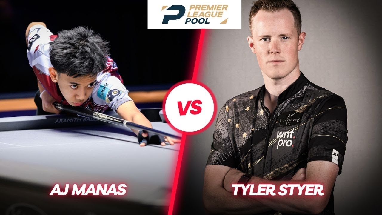 AJ MANAS - TYLER STYER | PREMIER LEAGUE POOL 2025 | #billiards # ...