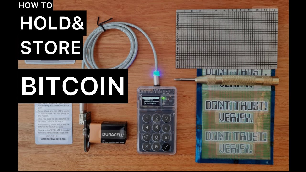 HOW TO HOLD AND STORE BITCOIN - YouTube