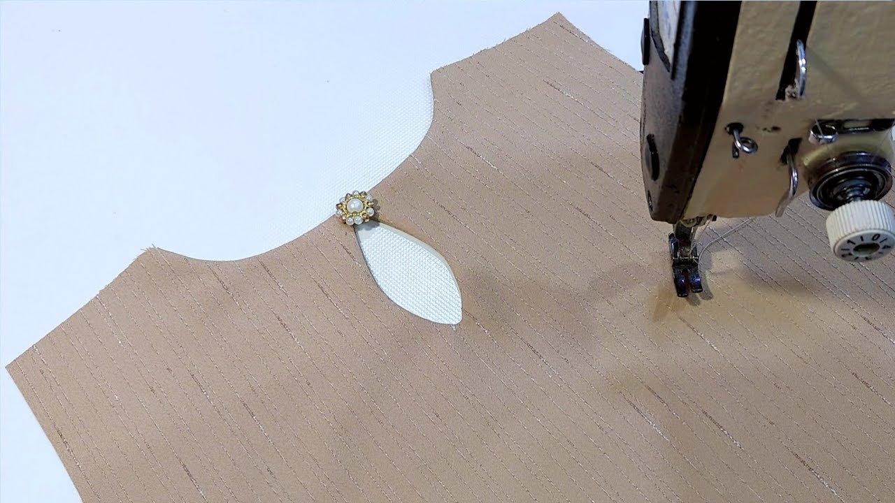 Sewing Back Neck Slit Back Easy Way of Method | Clever Sewing Tips |DIY ...