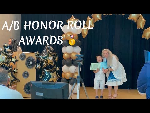 A/B HONOR ROLL AWARD || 2ND GRADE - YouTube