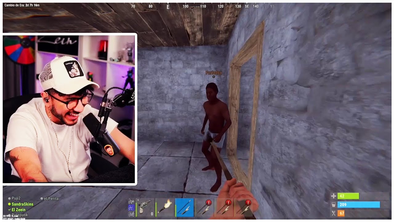 Momento XD de Zein al REALIZAR su PRIMER RAIDEO en el RUST🤣 - YouTube