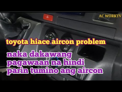 toyota hiace aircon problem - YouTube