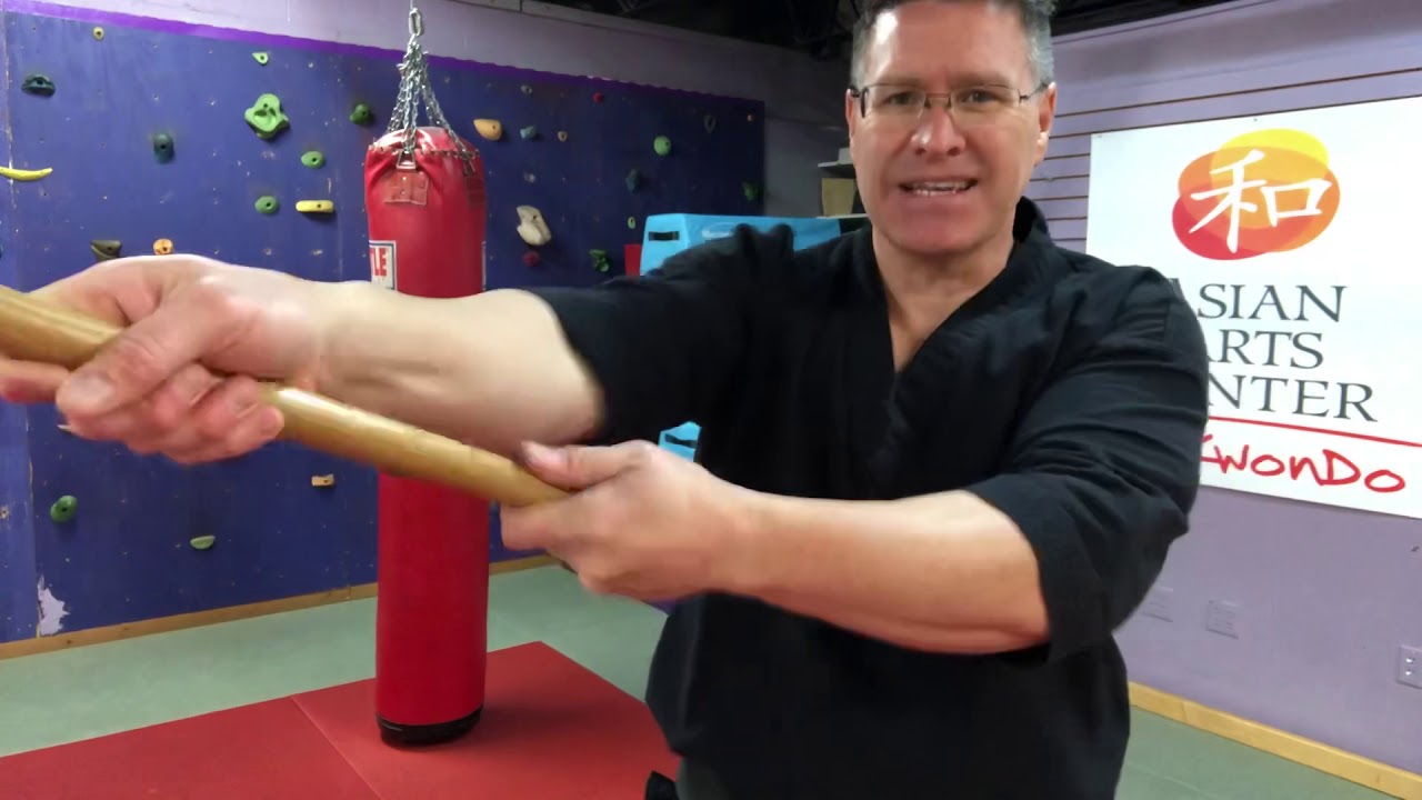Japanese Jo or walking stick for self defense - YouTube