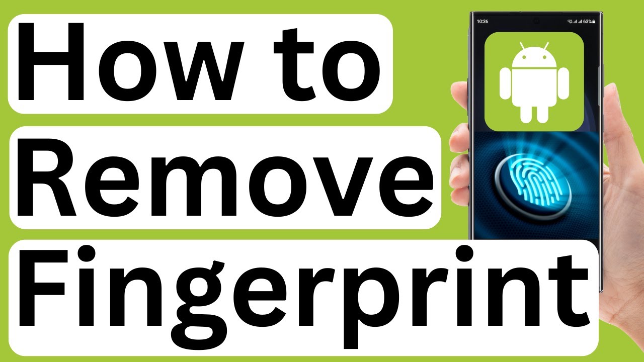 How to Remove Fingerprint in Android Phones - Easy to Follow - YouTube