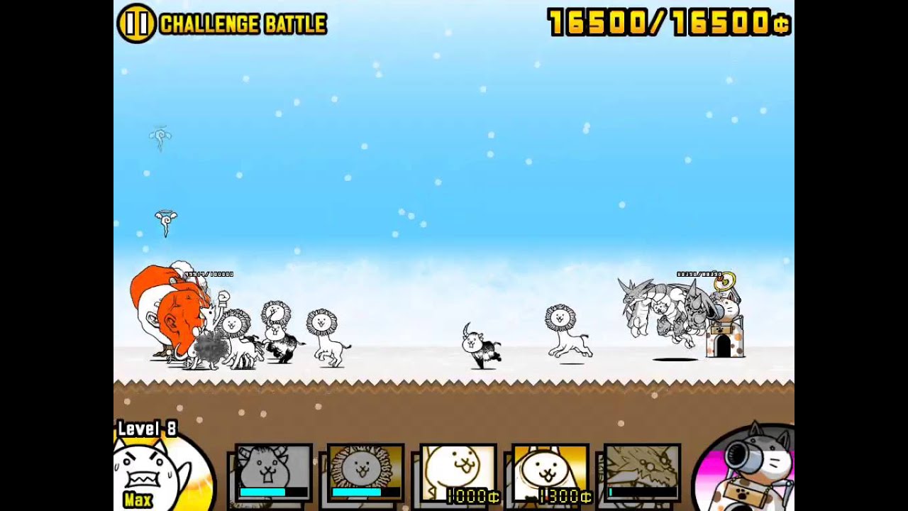 [The Battle Cats] Crazed Cow vs. Lion Cat! - YouTube