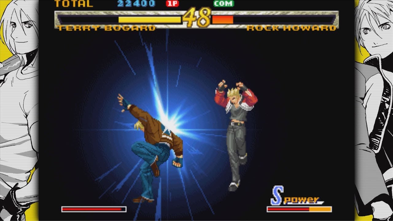 GAROU: Mark of The Wolves TERRY BOGARD vs ROCK HOWARD - YouTube