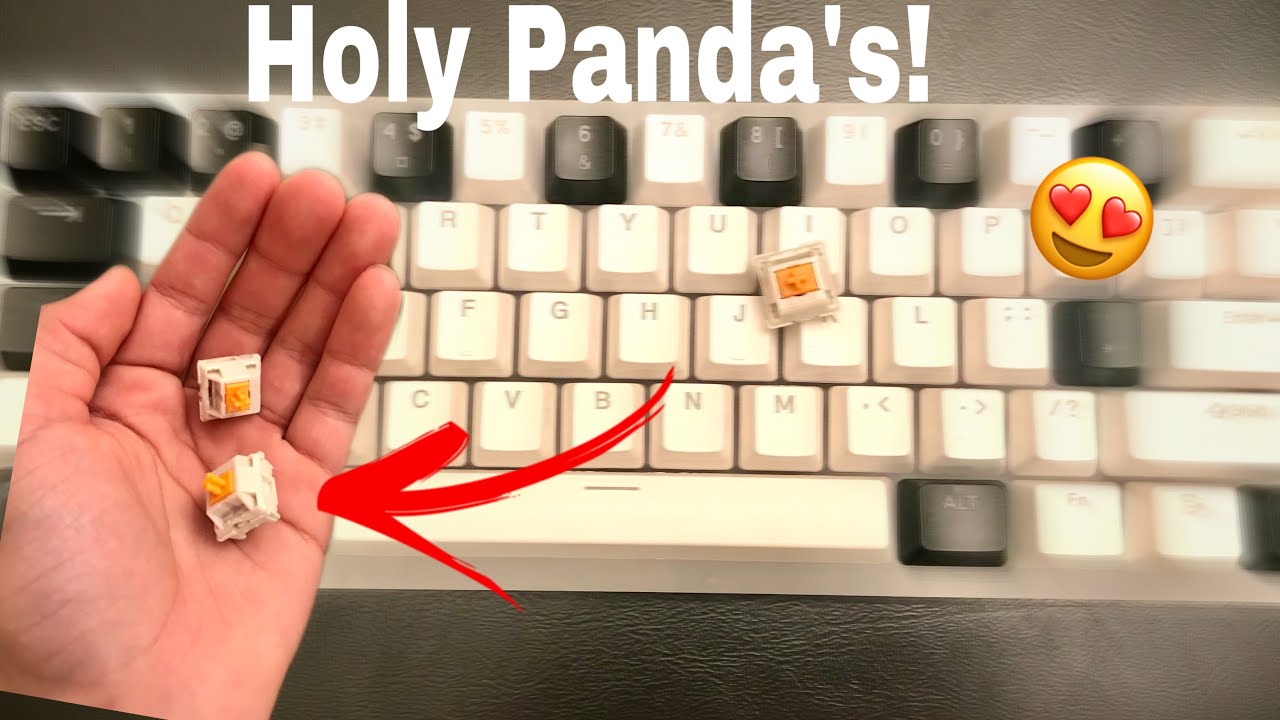 Changing Switches to Glorious Holy Pandas🤩 Gateron Yellow - Holy Panda ...