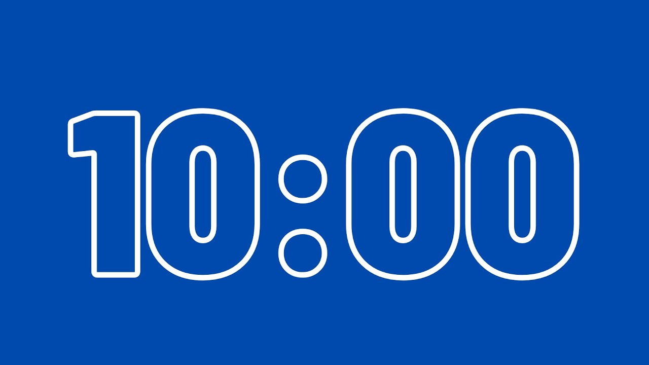10 Minute Timer l Blue - YouTube
