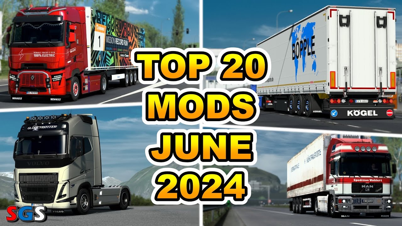 |ETS2 1.50| TOP 20 MODS - JUNE [2024] - YouTube