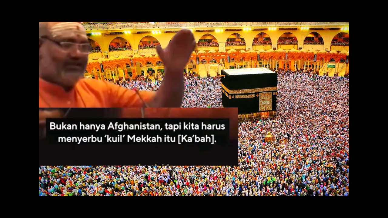 Pendeta hindu india ingin menyerang ka'bah mekkah - YouTube