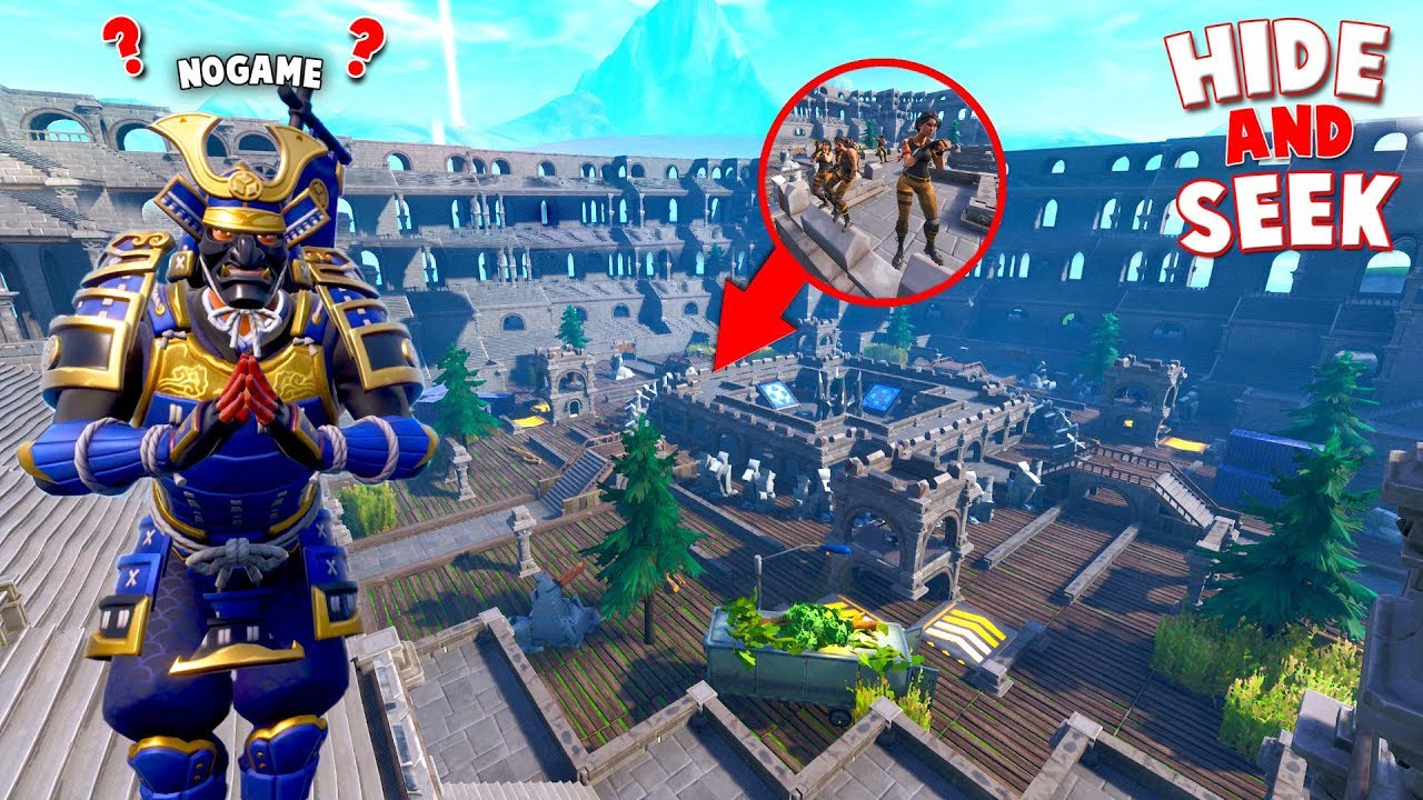 FORTNITE *NEW* CREEPY GIANT COLOSSEUM HIDE AND SEEK!!! (Fortnite ...