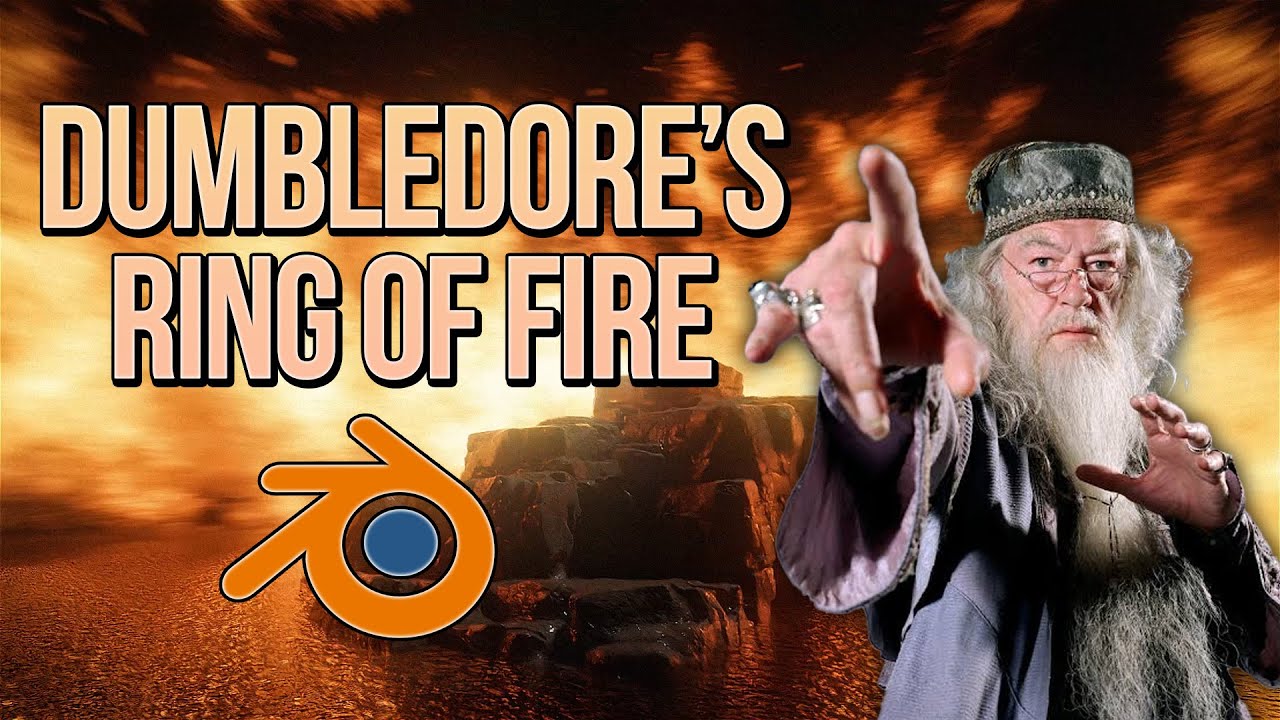 Recreating Dumbledore's Ring of Fire in Blender! - YouTube