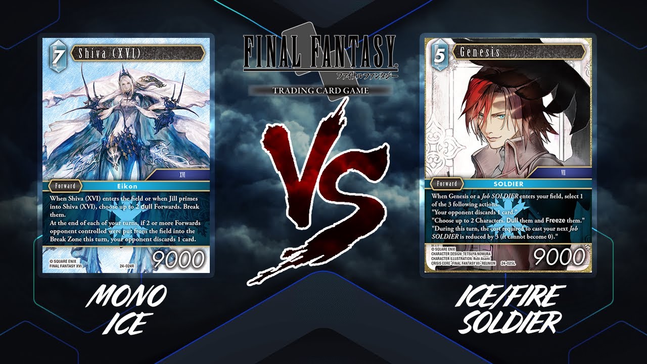 Final Fantasy TCG Feature Match | Mono Ice vs Fire/Ice SOLDIER - YouTube